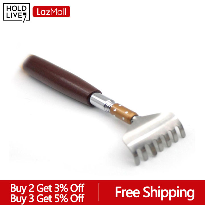 HOLD LIVE Extendable Stainless Steel Back Body Scratcher Portable ...