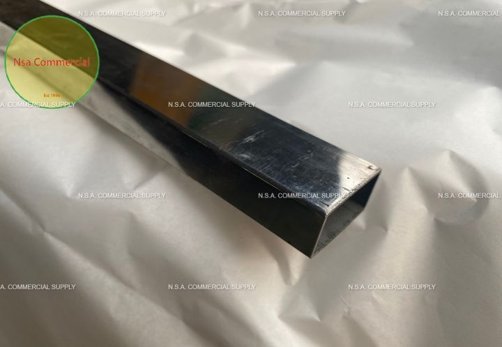 Stainless High Grade / Rectangular Tube 3/4" x 1-1/2" x 1.5mm thickness ...