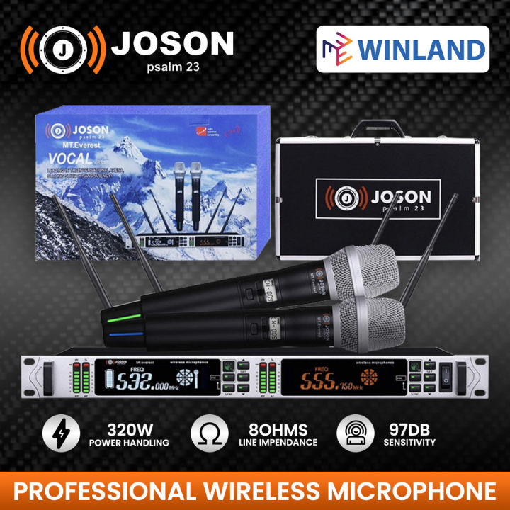 Joson by Winland MT.EVEREST V4 2pcs Professional Wireless Microphone ...