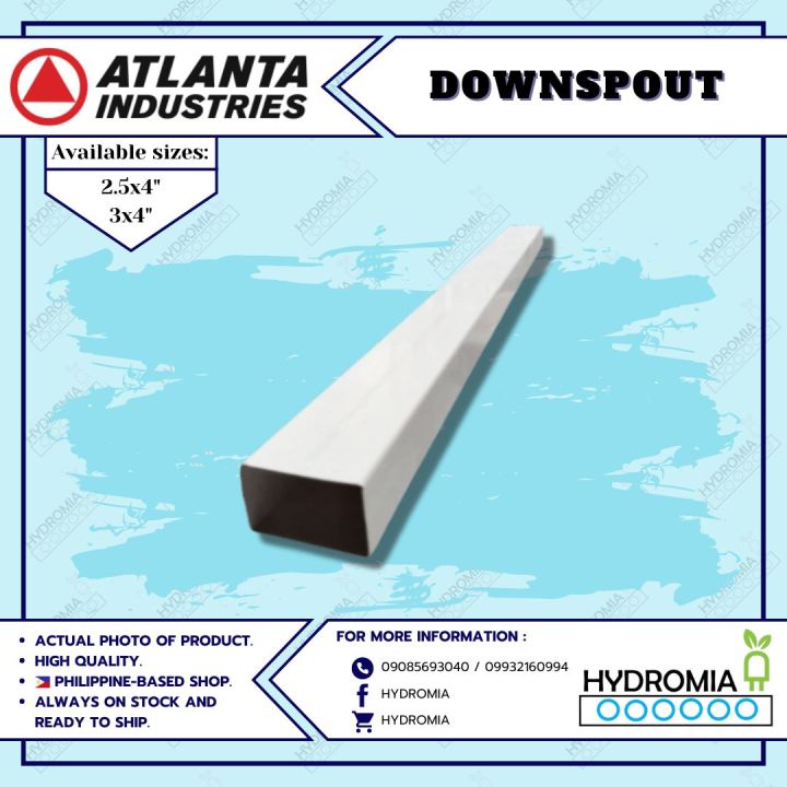 ATLANTA DURACON TUBULAR DOWNSPOUT 2 1/2 X 4X8 X4 , 3X4X8 8FT | Lazada PH