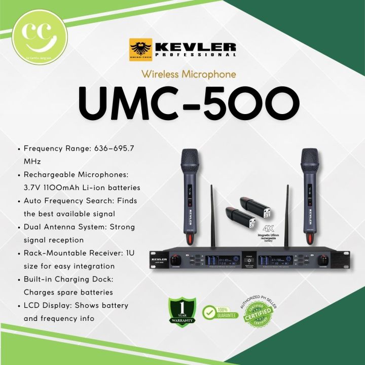 Kevler Professional UMC-500 Wireless Microphone | Lazada PH