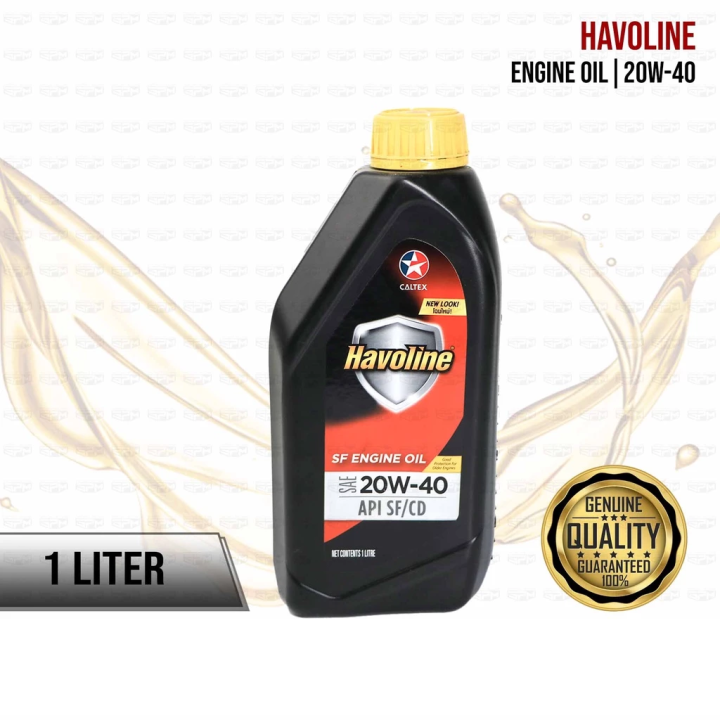 CALTEX HAVOLINE - ENGINE OIL - SAE - 20W-40 API SF-CD 1L | Lazada PH