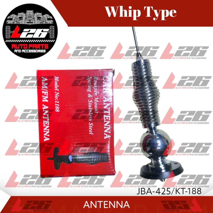Whip Type Antenna CAR RADIO Side Antenna JBA-425 / KT-188 (1PIECE) | Lazada PH