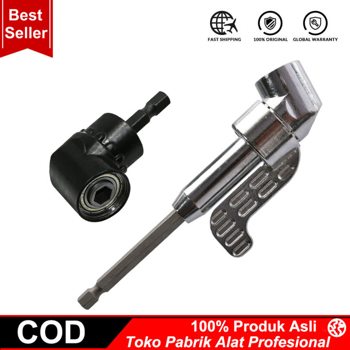 Sambungan Bor / Kepala Bor Extension Mata Bor L Angle 1/4inch Hex Bit ...