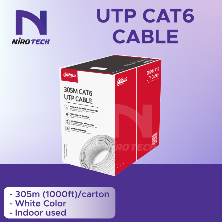 Dahua UTP CAT6 Cable 305m | Lazada Dahua UTP CAT6 Cable 305m | Lazada