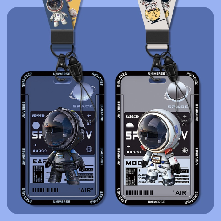 [Ready Stock]Astronaut Space Robot ID card holder Name tag bank card ...