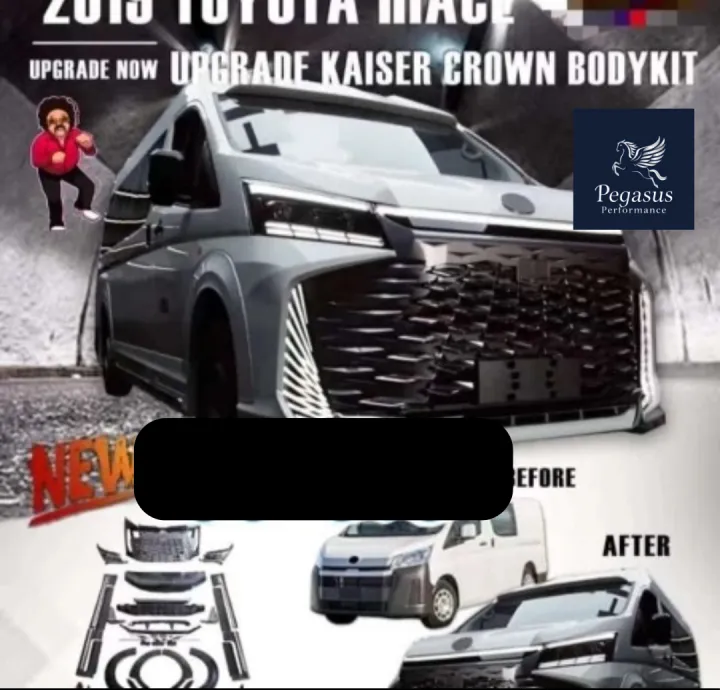 Bodykit Hiace 2019 To New Alphard 2024 | Lazada Indonesia