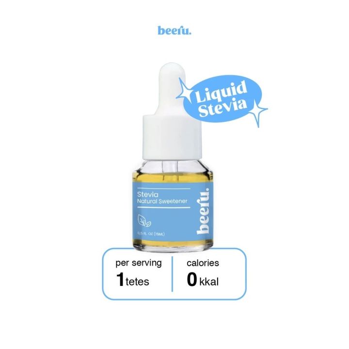 BEERU STEVIA 15ml Natural Sweetener Bpom - Gula Pemanis alami Stevia ...
