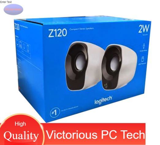 Logitech Z120 Compact USB Powered Stereo Speakers, 3.5 mm input, 1.2W ...