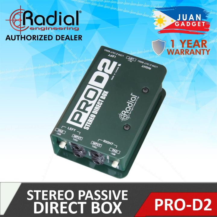 Radial Engineering ProD2 - Stereo Passive Direct Box | JG Superstore | Lazada PH