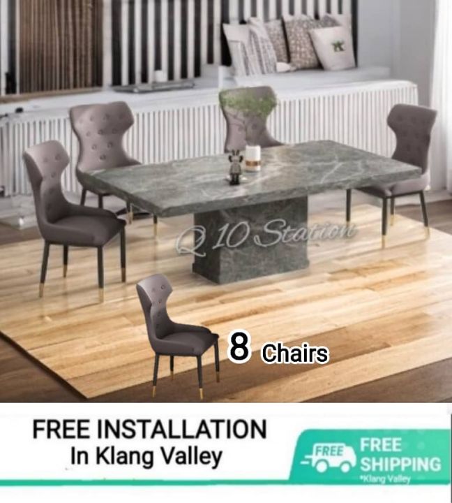 Q 10 - (2 Options) 8 Seater Marble Dining Table / Marble Table for 8 ...