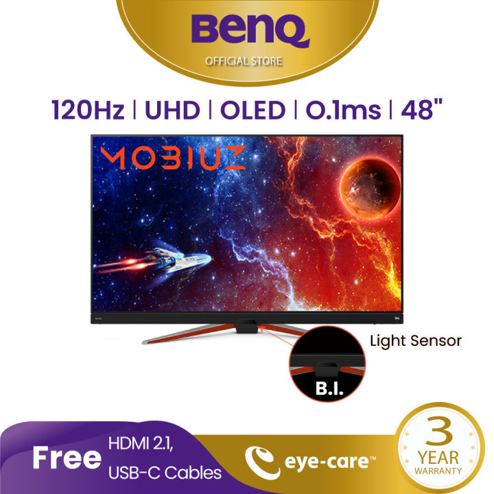 BenQ MOBIUZ EX480UZ 3840x2160 4K 48" UHD OLED 120Hz 0.1ms GtG FreeSync ...
