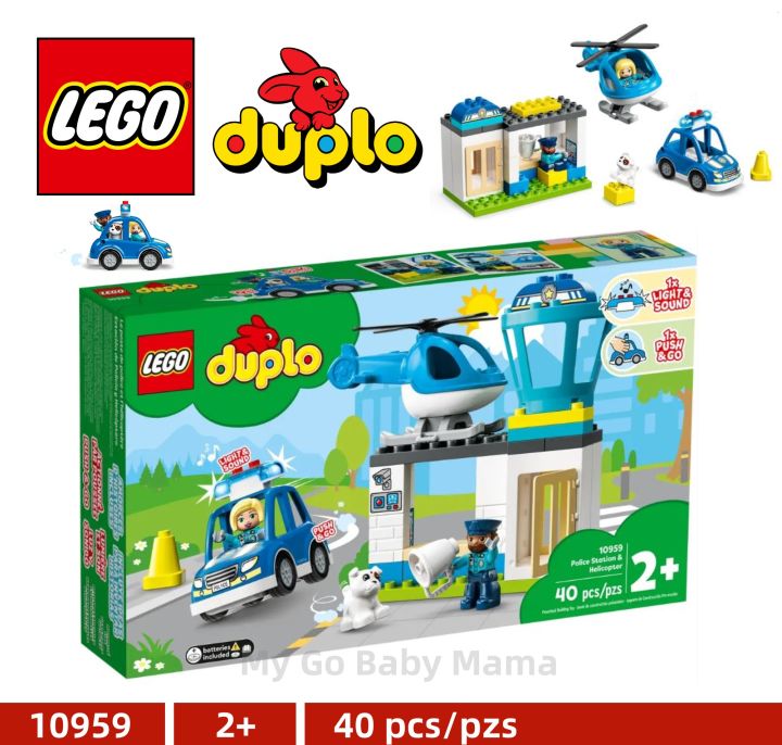 LEGO Duplo 10959 Police Station & Helicopter ( 40 Pieces ) 2 years+ 100 ...