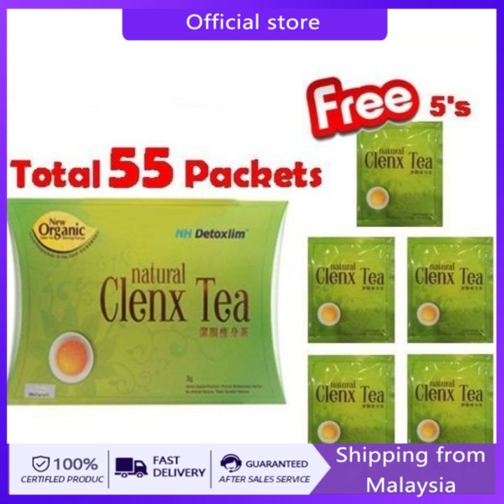 NH Detoxlim Natural Clenx Tea 10's/50's + 5's (Exp Date 6/2026) | Lazada