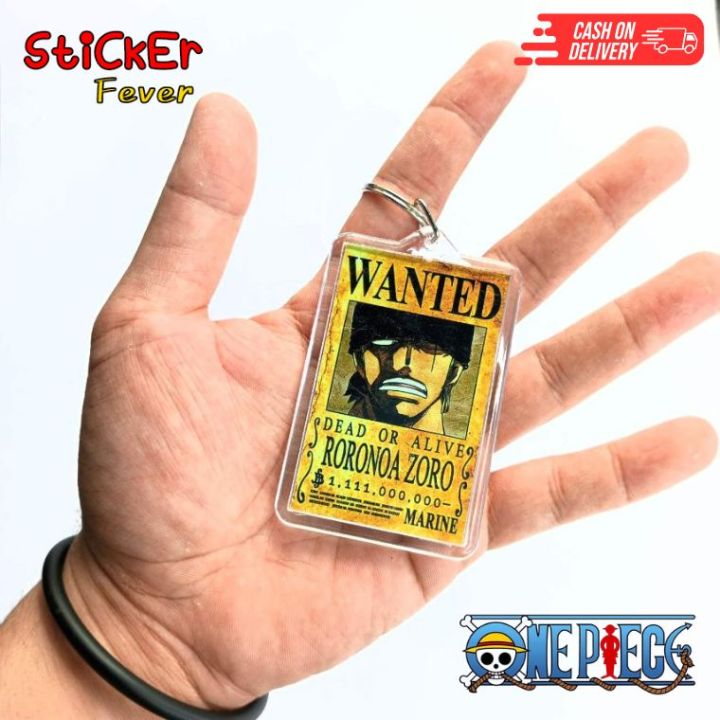 Sticker Feve Animer One Piece wanted Poster Acylic Keychains Souvenirs ...