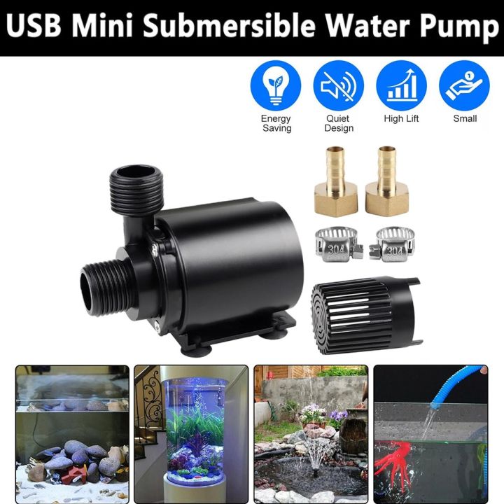 Gracekarin Mini USB Water Pump 4W Submersible 500LH with 1 5m Cable for ...
