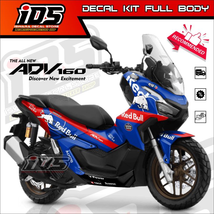 Decal Adv 160 New Full Body Stiker Motor Adv 160 Desain Redbull Torro ...