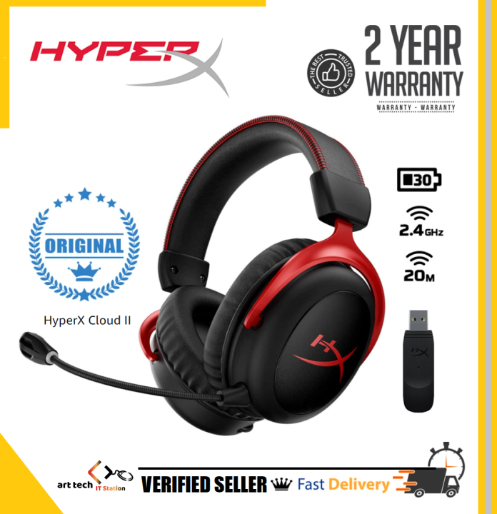 KINGSTON HyperX Cloud II Wireless DTS Surround Sound Gaming Headset | Lazada