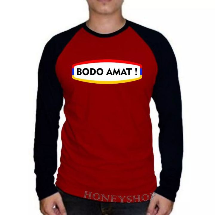 Cod-Kaos Reglan Pria lengan Panjang BODO AMAT ! | Lazada Indonesia Cod-Kaos Reglan Pria lengan Panjang BODO AMAT ! | Lazada Indonesia