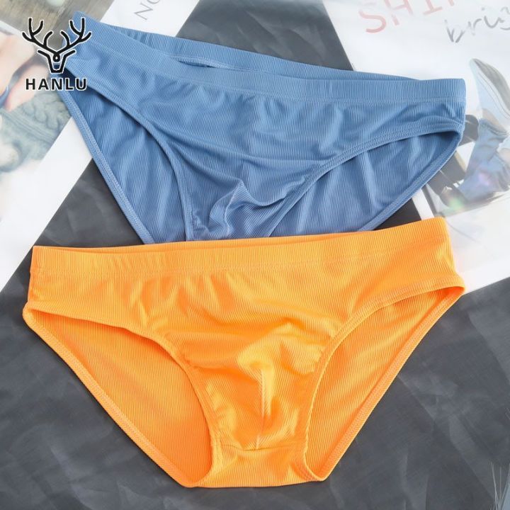 Hanlu Quần lót nam thun lạnh cao cấp Người đàn ông quần lót lụa băng Sexy Eo siêu mỏng và quần ...