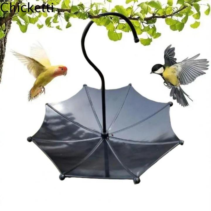 CHICKETTI ออกแบบร่ม ถาดให้อาหารนก กลม ทนทานต่อสภาพอากาศ ที่ให้อาหารนก ...