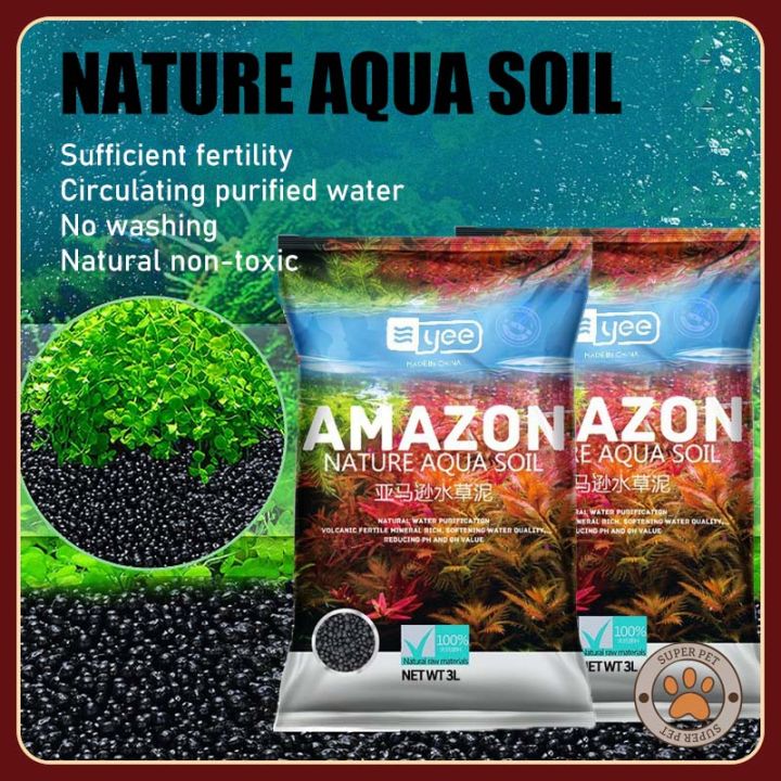 Premium Aqua Soil for Fish Tank Aquarium Active Substrate Black Soil ...