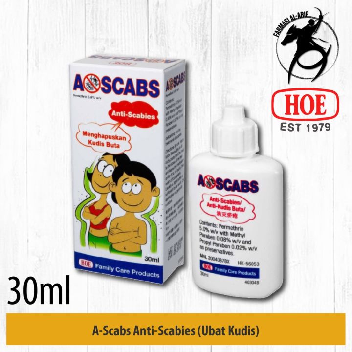 A-Scabs Anti-Scabies (30ml) -UBAT KUDIS | Lazada