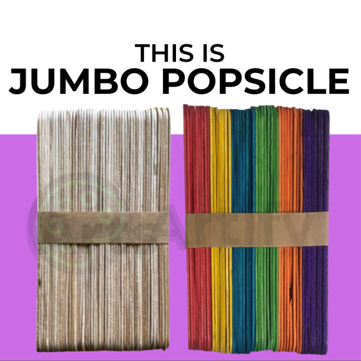 Big Popsicle Sticks Jumbo Popsicle Sticks Big Wooden Popsicle Sticks ...