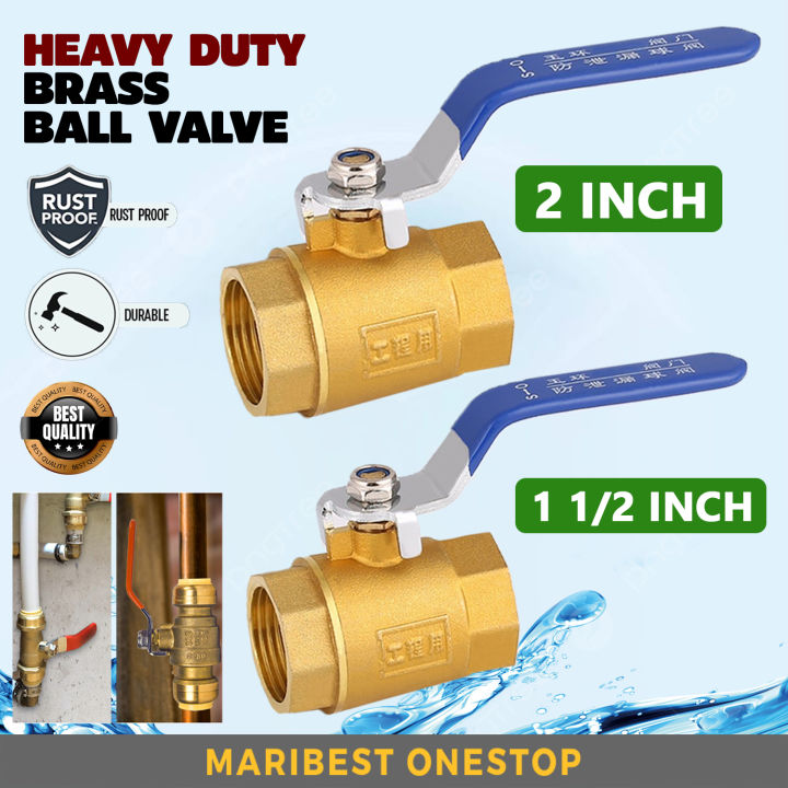 1 1/2 2 Inch Brass Ball Valve Brass Fitting Ball Mini Water Pipe Female ...