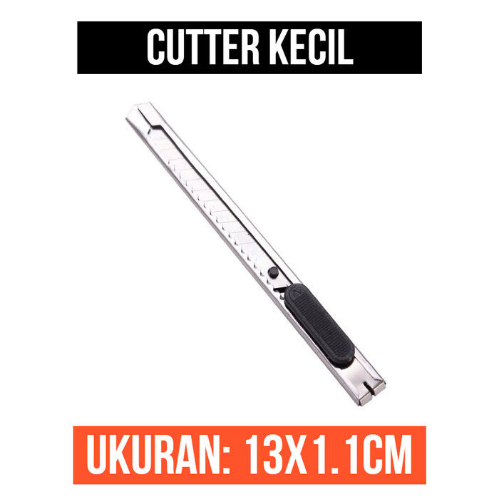 Cutter Alat Potong Pisau Cutting Knife Auto Lock Stainless Besi Kecil ...