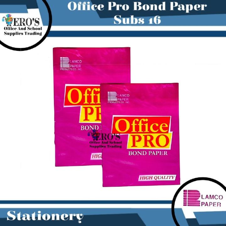 Office Pro Bond paper (Subs 16) | Lazada PH