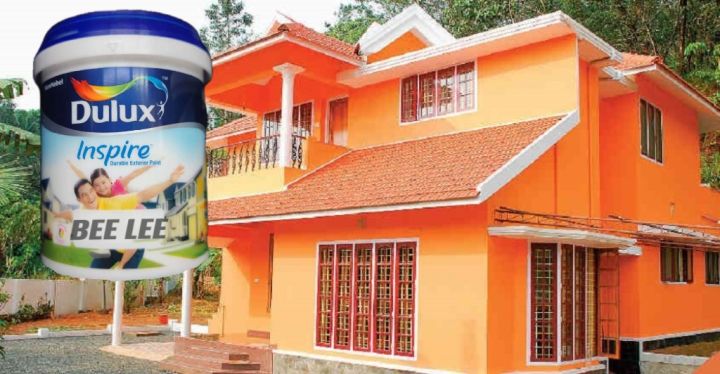 ((100% ORIGINAL))《DULUX Inspire Durable Exterior》 Paint Orange Colour ...