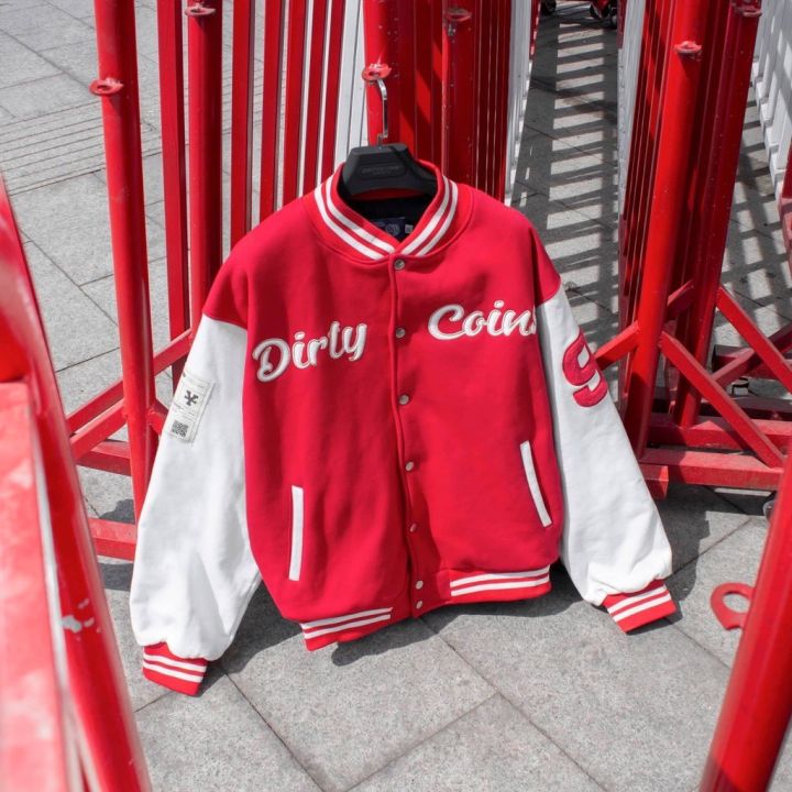[Hoàn Tiền 15%] Áo Khoác Bomber Varsity Jacket Local Brand Dirty Coins ...