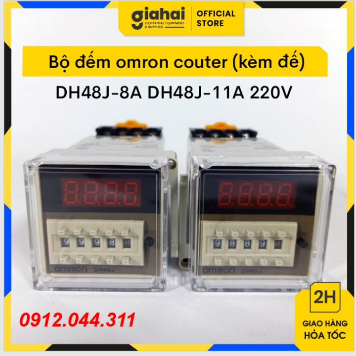 Bộ đếm omron couter DH48J-8A DH48J-11A 220V Hàng Loại Tốt TBD32 | Lazada.vn