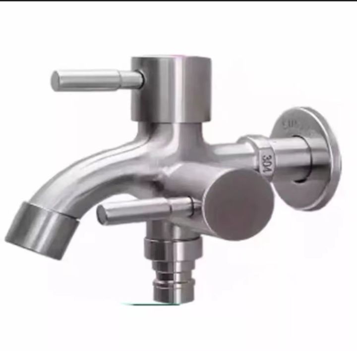 SUS304 Stainless Steel Two Way Faucet Dual Function Shower Washer Tap ...