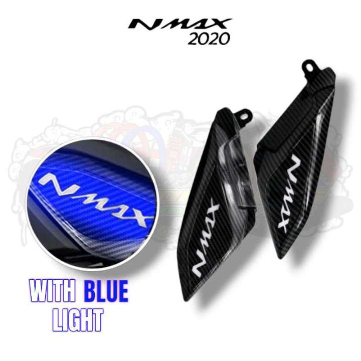 Yamaha Nmax v2 2020-2023 Side Vent Carbon (Blue) with akana sticker ...