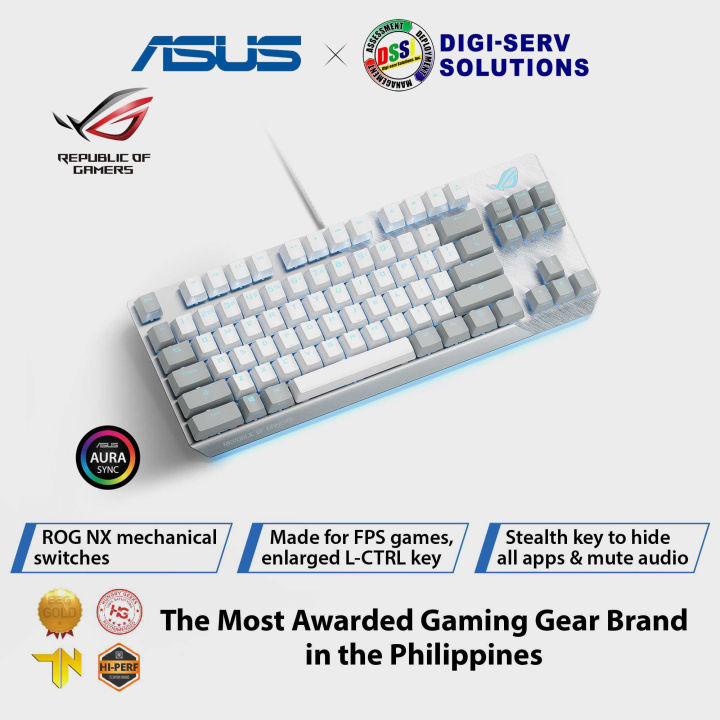 ROG Strix Scope NX TKL Moonlight White Wired Mechanical RGB Gaming ...