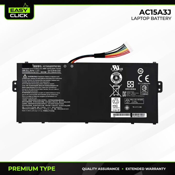Acer Laptop Battery AC15A3J, AC15A8J Compatible with Acer Chromebook 11 ...