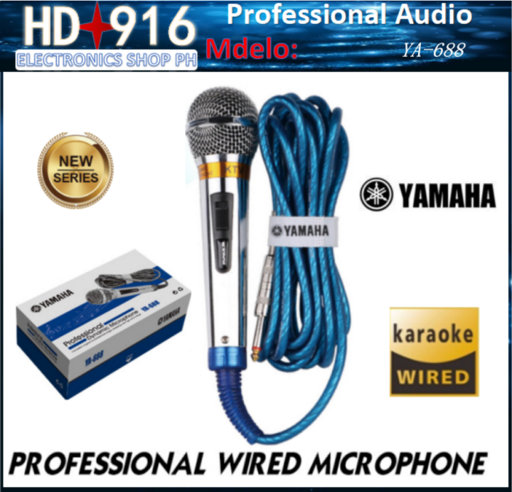 The Yamaha YA-688 Professional Dynamic Microphone Y-688 10meters wired Microphone | Lazada PH