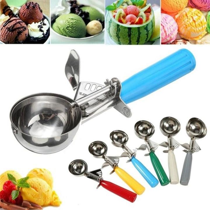 CURIO12 Rice 9 Sizes Fruit Cookies Dough Ice Ball Spoon Ice Cream Scoop ...