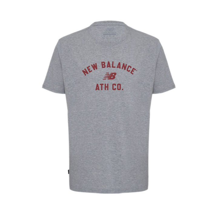 New Balance NB Athletics Co. Logo Men's T-shirt - Grey Heather | Lazada PH