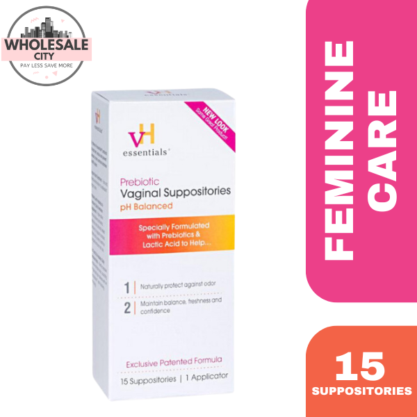 vH Essentials pH Balanced Prebiotic Vaginal Suppositories | Lazada PH
