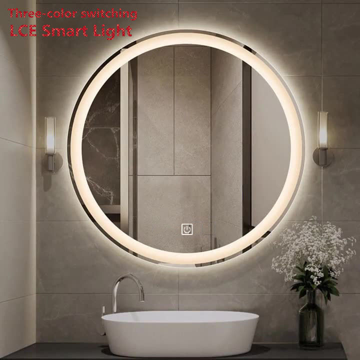 led makeup mirror Smart wall Mounted Bathroom Mirror Smart makeup ...