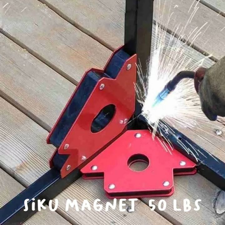 KDK / BLACKFOOT 2Pcs 50 Lb 4" Siku Magnet 4 Inch 50LB Pemegang Besi Las ...