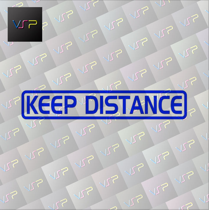 Car Decal Sticker "KEEP DISTANCE" | Lazada PH