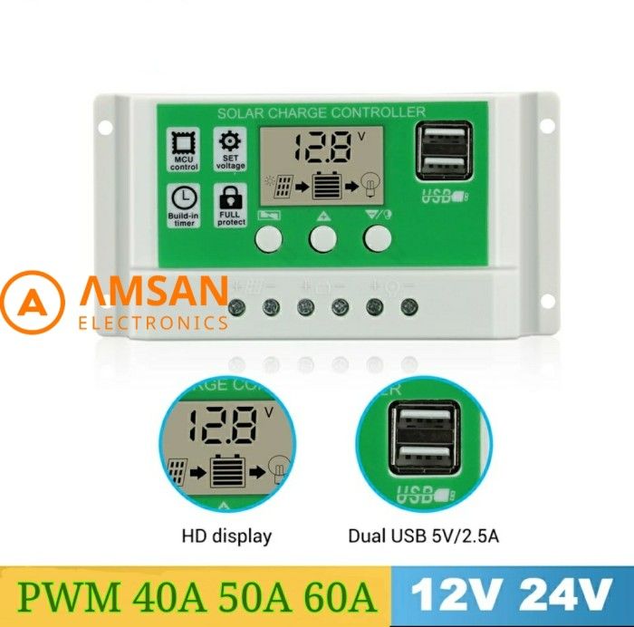 SCC PWM Lithium 40A 50A 60A Charger untuk Lithium dan Lead Acid ...