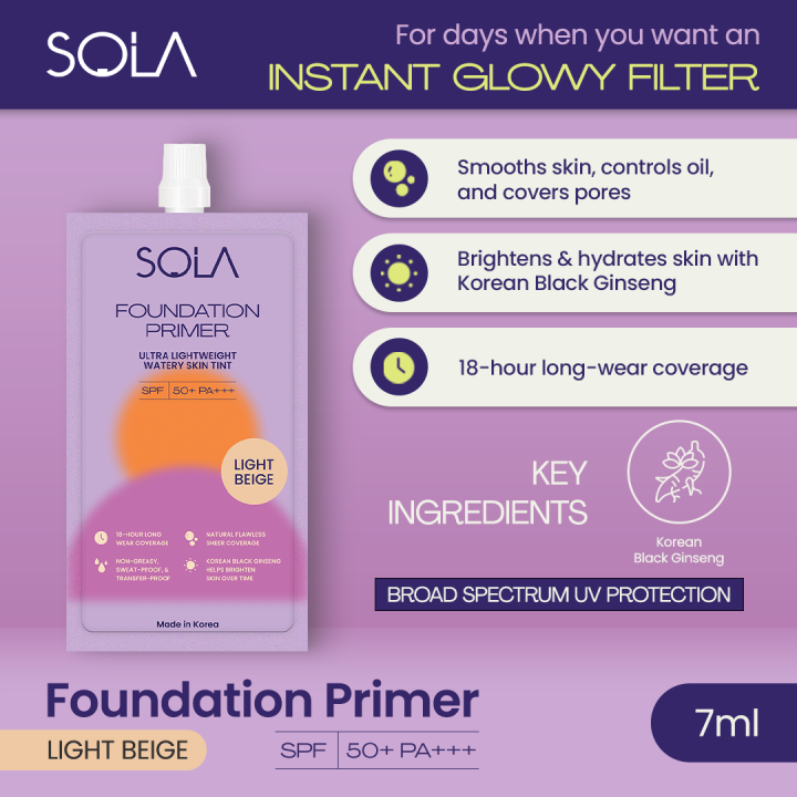 Sola Tinted Sunscreen SPF50PA+++ 7ml - Light Beige | Lazada PH