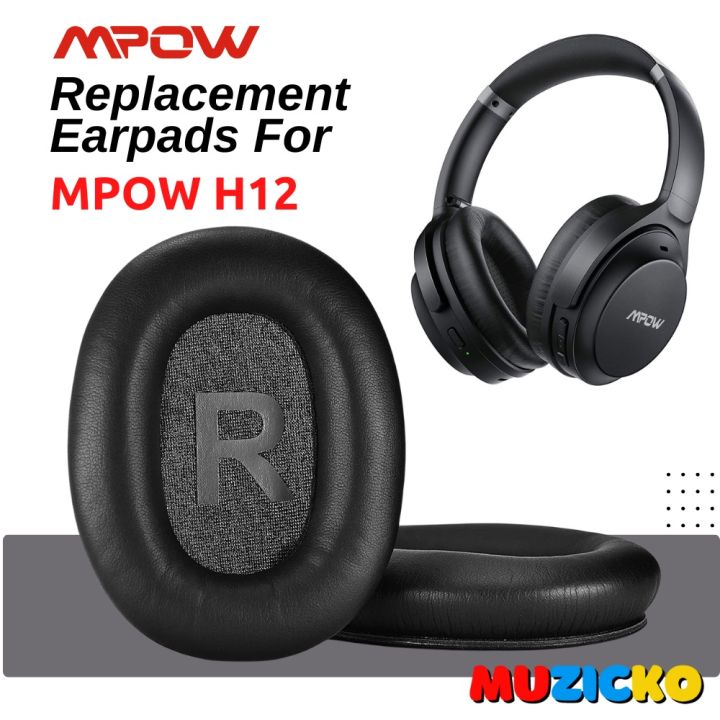 1Pair MPOW H12 Protein Leather Replacement Ear Pads, Headset Earpads ...