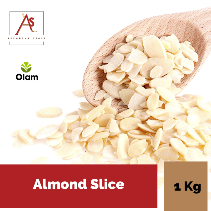 Almond Slice / Almond Belah / Olam / 1 Kg / 500 Gram / 250 Gram / 100 ...