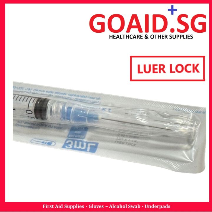 Sterile Nipro Syringe with Needle Luer Lock (3ml) (1 box = 100 pcs) | Lazada Singapore